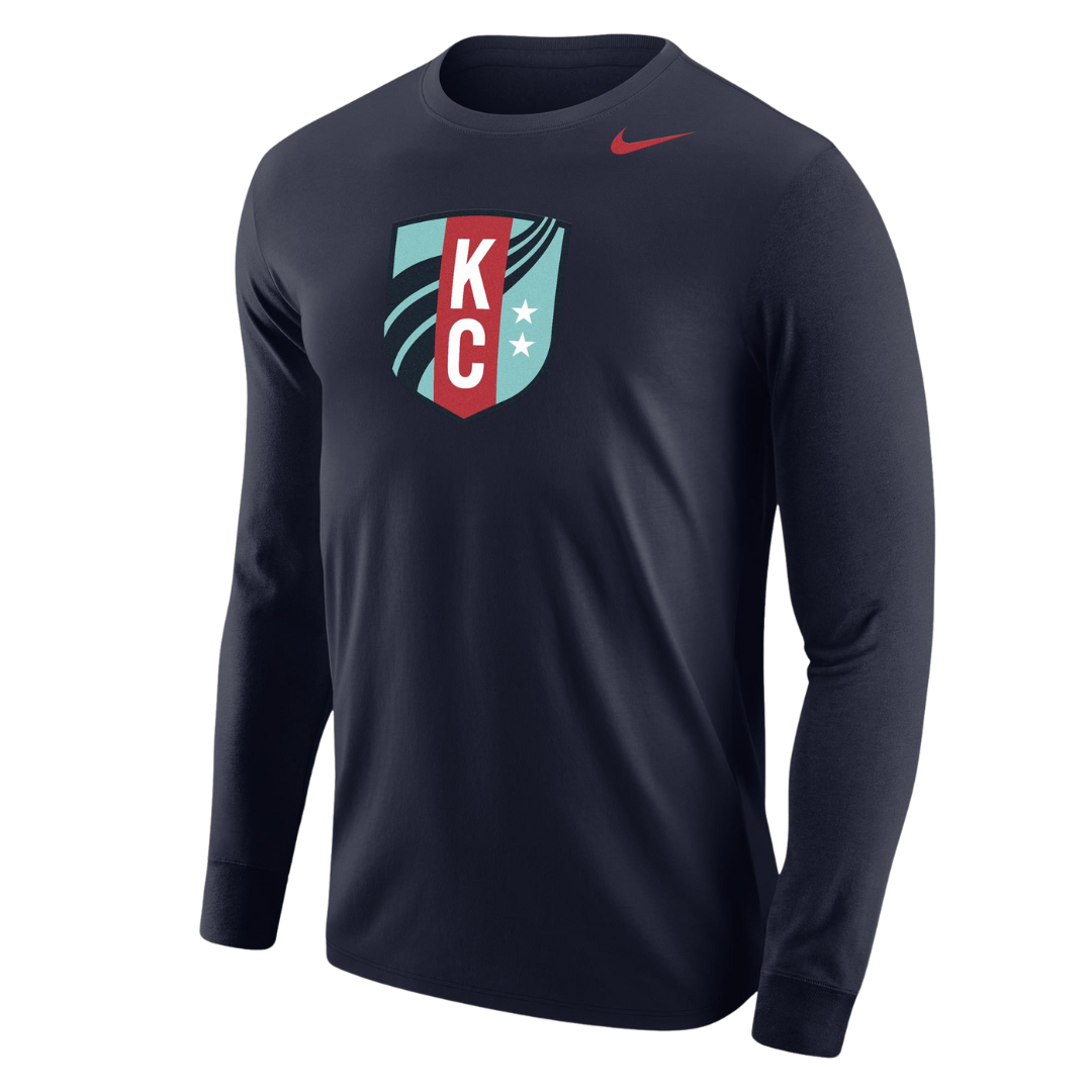 KC Current Nike Unisex Core Cotton Crest Long Sleeve T-Shirt – Kansas ...