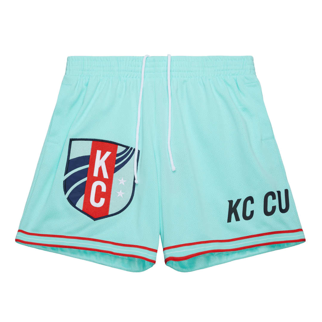 KC Current Unisex Bold Crest Mesh Shorts – Kansas City Current Team Store