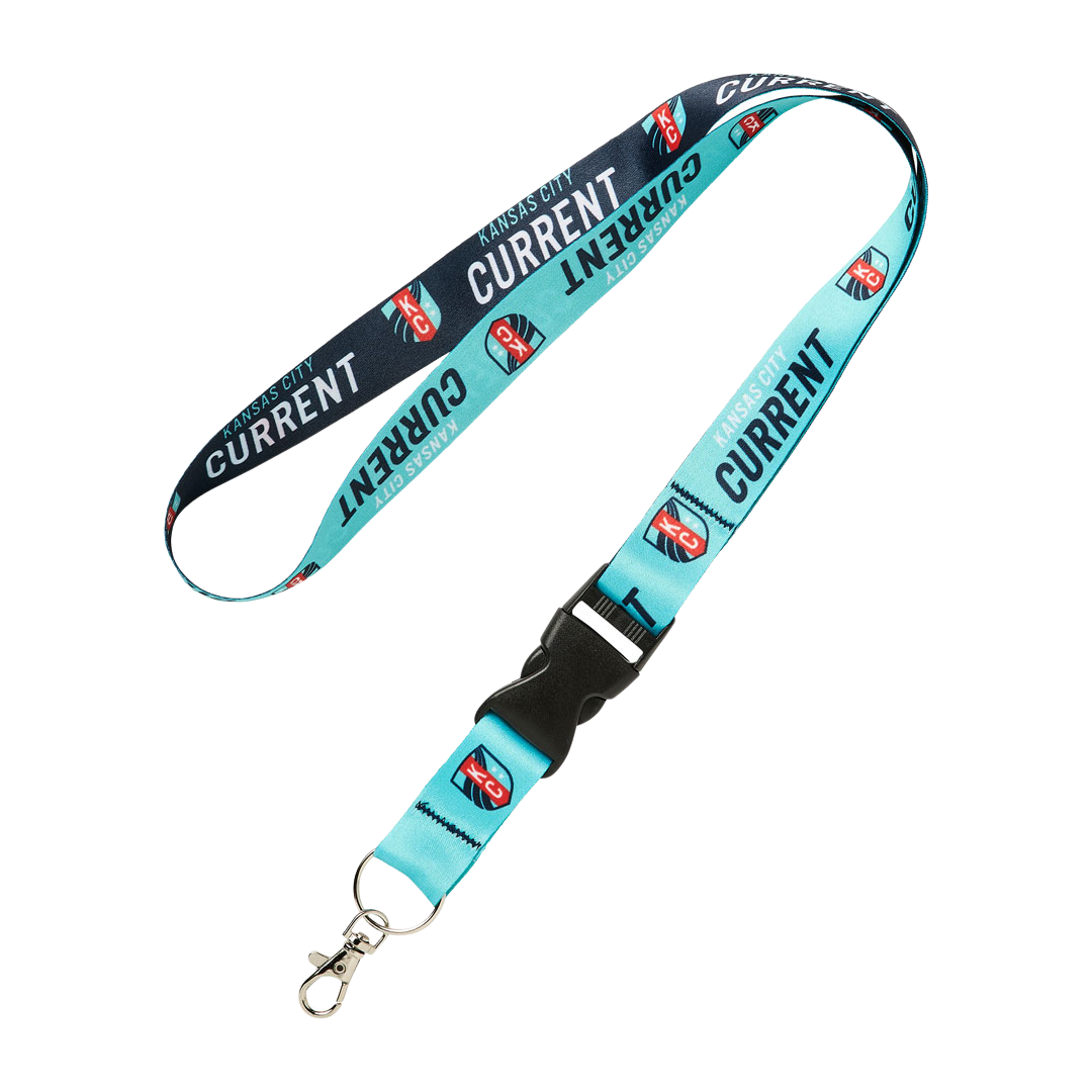 KC Current Wordmark Crest Lanyard – Kansas City Current Team Store