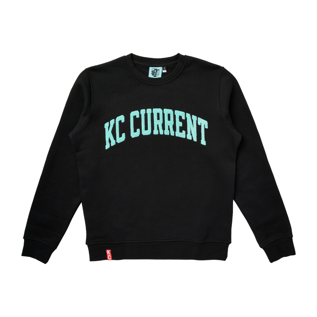 KC Current Unisex Embroidered Fleece Crewneck – Kansas City Current ...