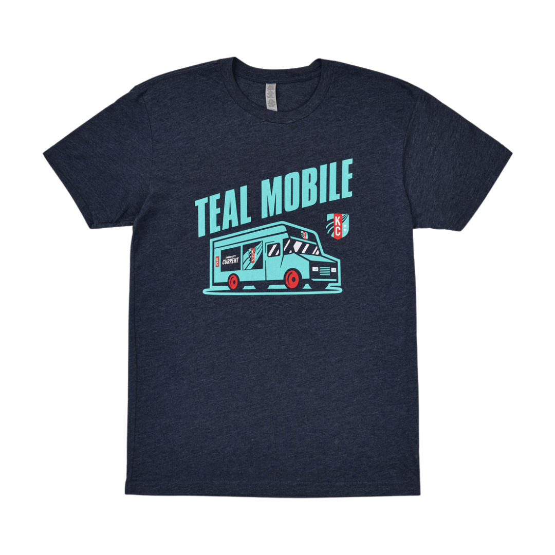 KC Current Unisex Teal Mobile T-Shirt – Kansas City Current Team Store