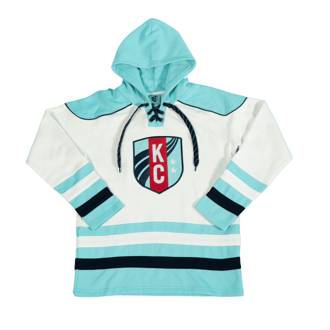 KC Current Unisex Teal Hockey Stripe Hoodie – Kansas City Current Team ...