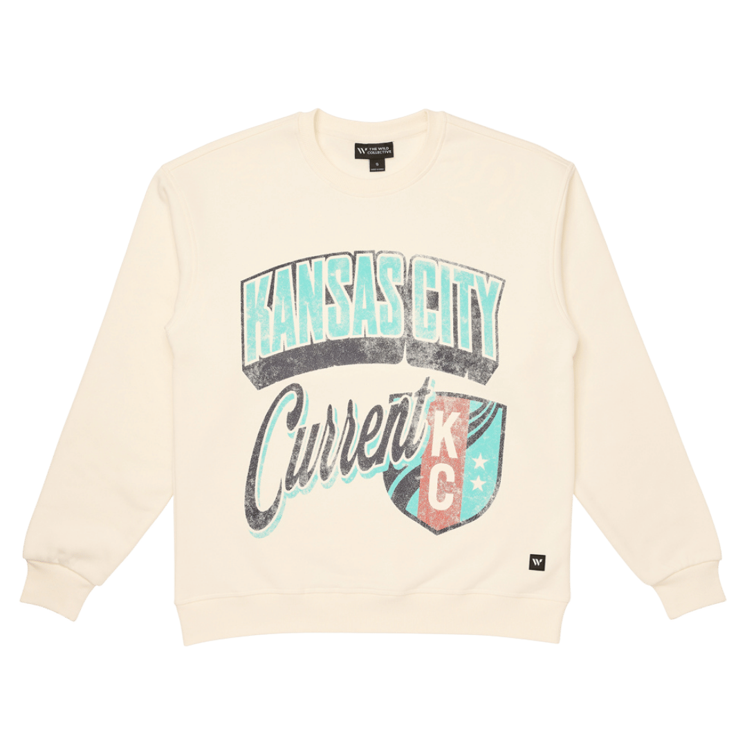 KC Current Women's Graphic Vintage Crewneck – Kansas City Current Team ...