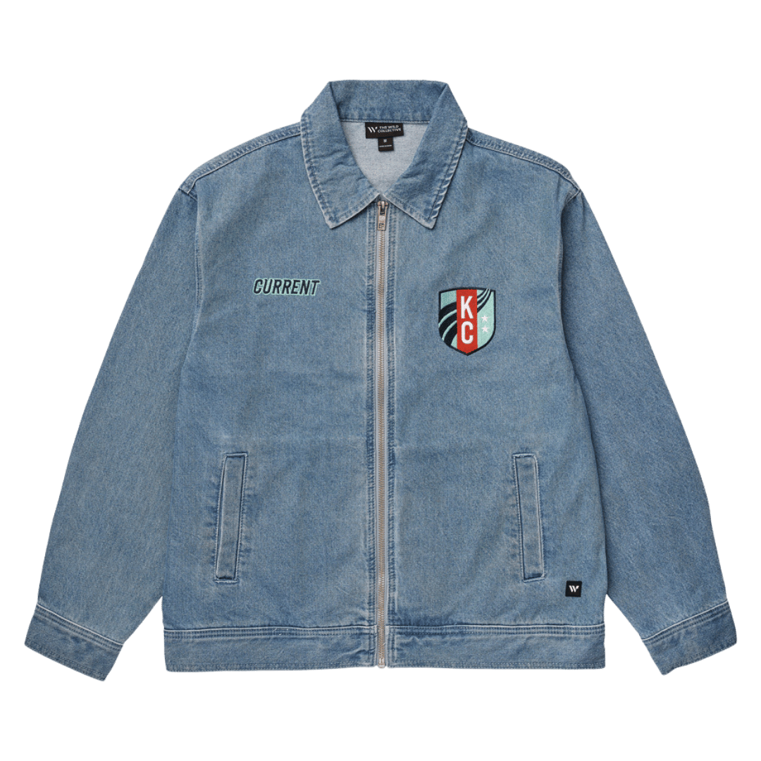 KC Current Unisex Denim Bomber Jacket – Kansas City Current Team Store